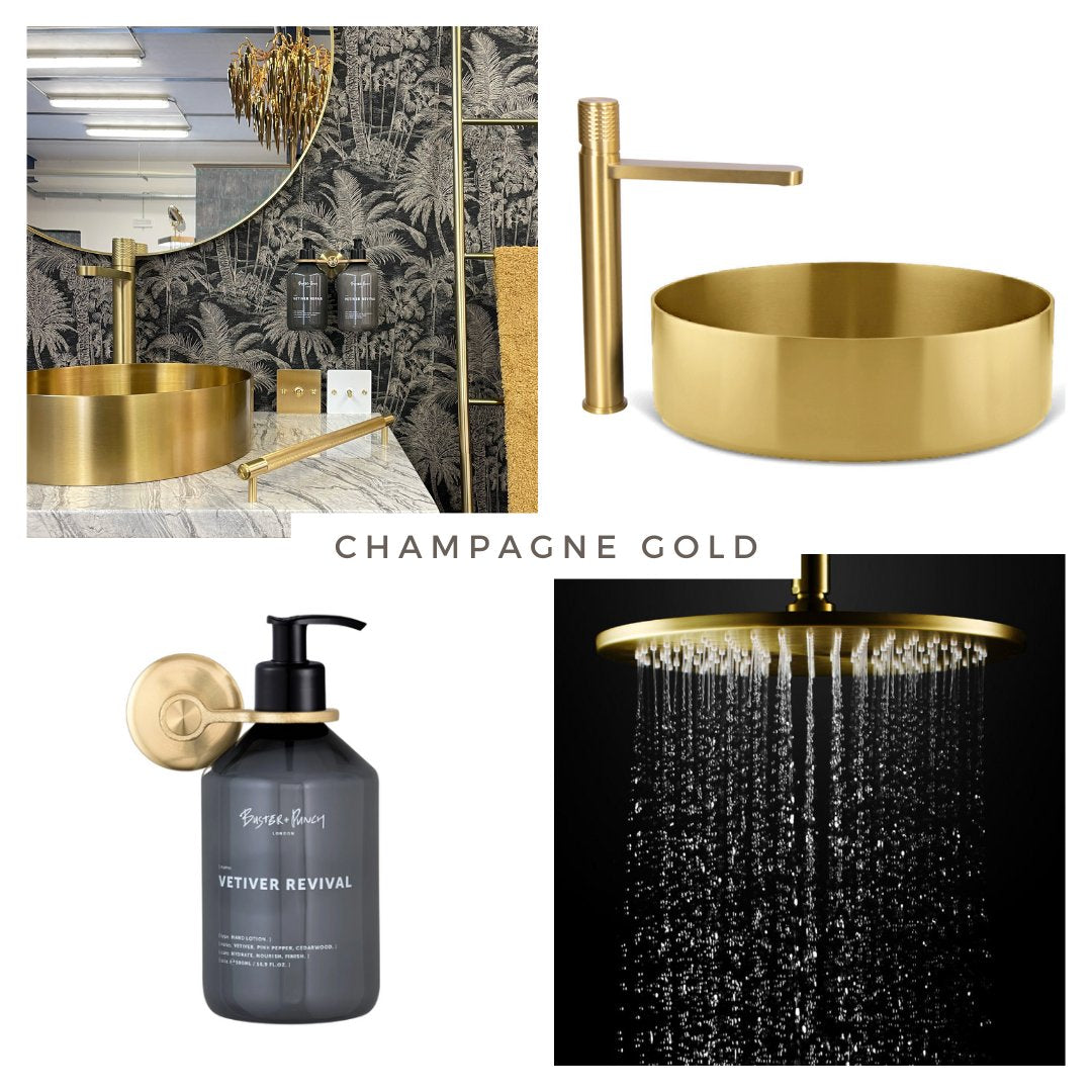 Opera Champagne Gold rich color bathroom faucet serie – |VESIMI Design|