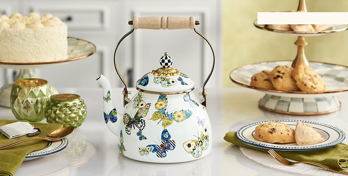 Iconic Enamel Tea Kettles by MacKenzie-Childs – |VESIMI Design|