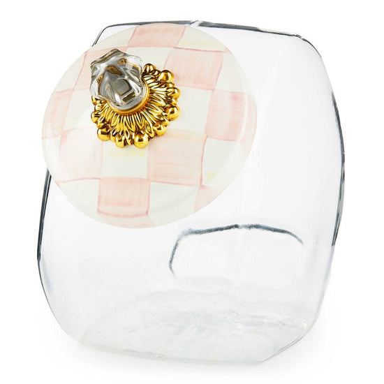 Cookie Jar with Rosy Check Lid by MacKenzie-Childs – |VESIMI Design|