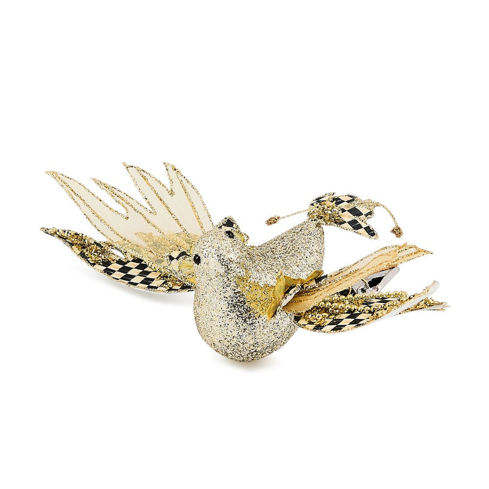 Courtly Noel Gold Bird Clip - MacKenzie-Childs Christmas ornaments ...