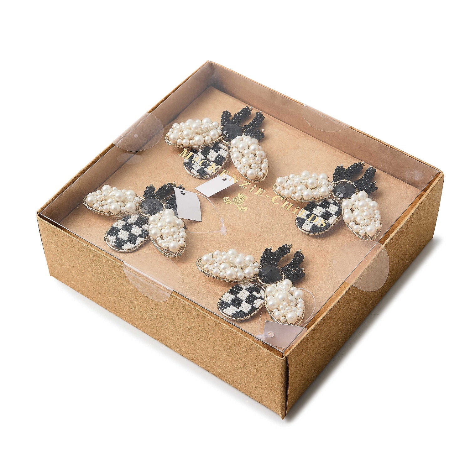 Mackenzie-Childs Bee Napkin Rings, Set of 4 – |VESIMI Design|
