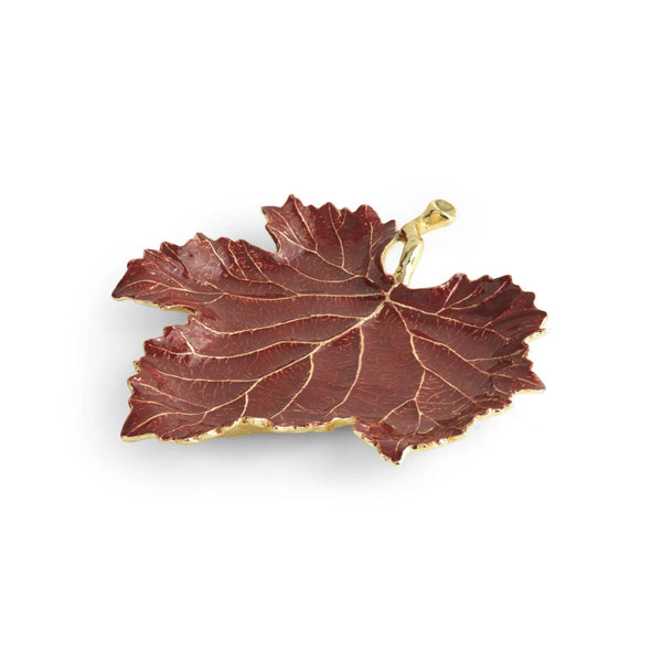 Michael Aram Decor Vine Grape Leaf Dish - Red – |VESIMI Design|