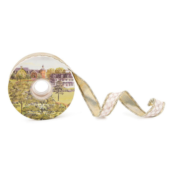 Mocha Check 1" Ribbon MacKenzie-Childs – |VESIMI Design|