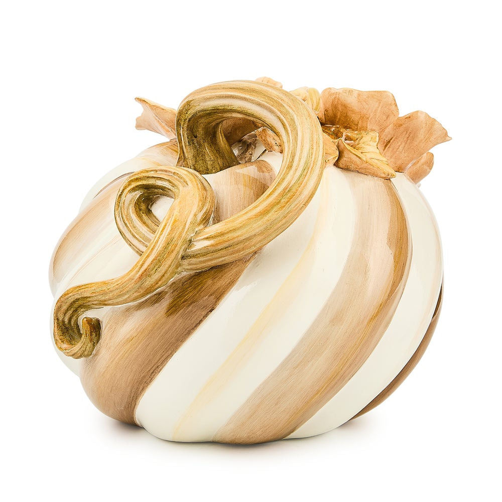 Mocha Swirl Twisted Stem Pumpkin by MacKenzie-Childs – |VESIMI Design|