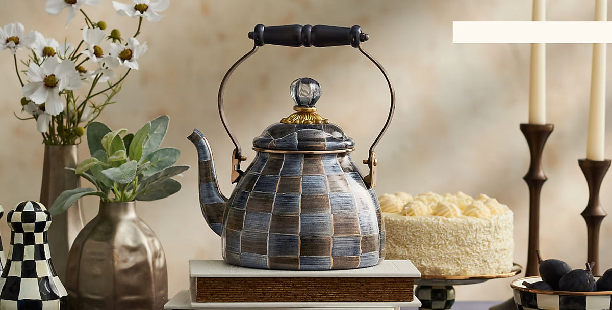 Iconic Enamel Tea Kettles by MacKenzie-Childs – |VESIMI Design|