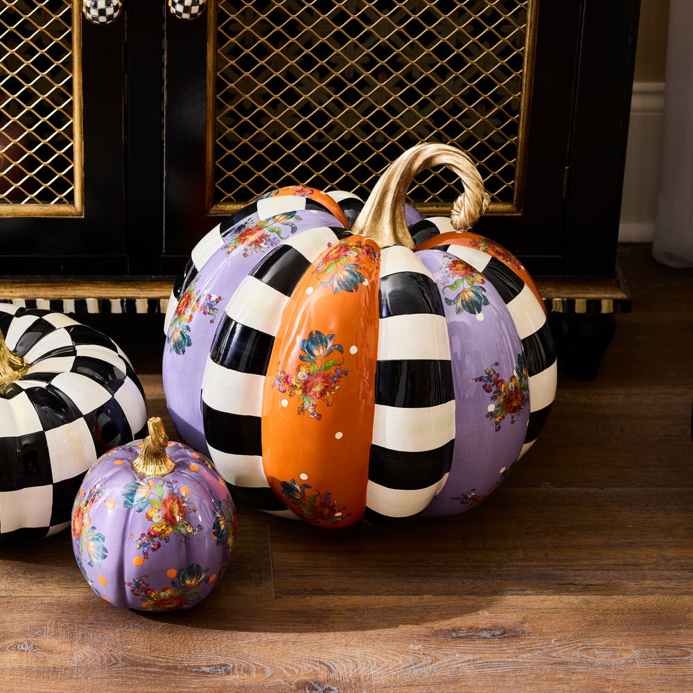 Violet Patchwork Extra Large Pumpkin – |VESIMI Design|