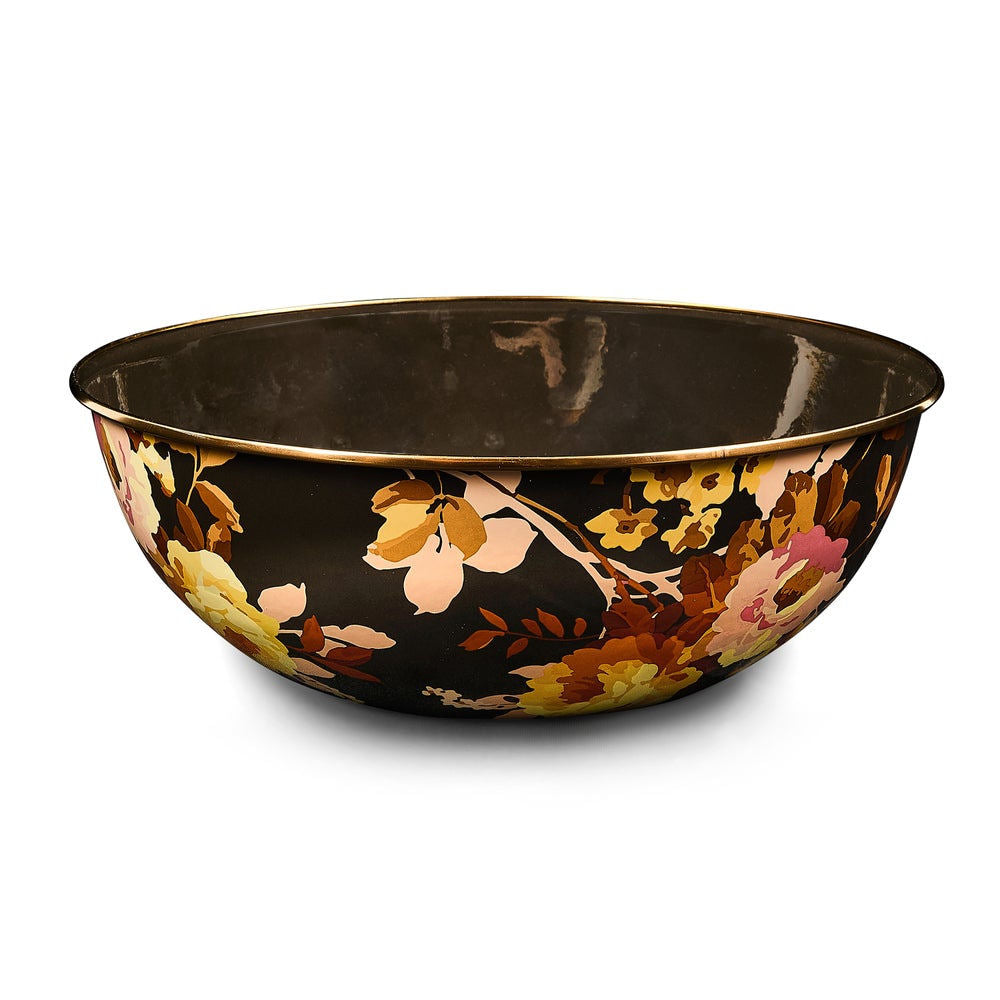 Wild Rose Brown Extra Large Everyday Bowl MacKenzie-Childs – |VESIMI ...