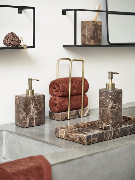 Aquanova Hammam Stone Bathroom Accessories Guest Towels Holder ...