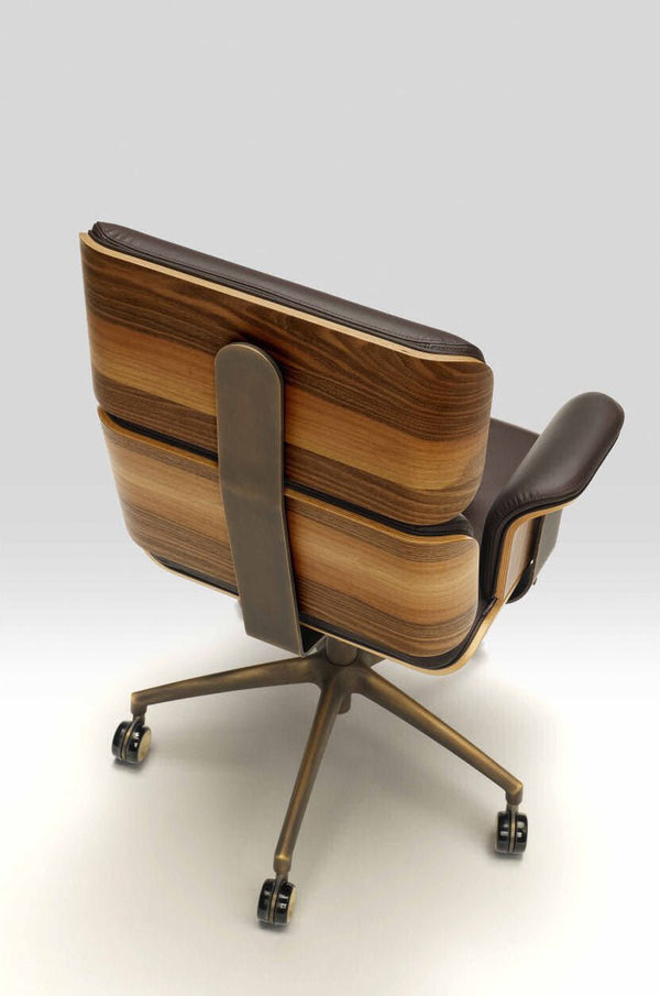 Armadillo Luxury Office Chair Bronze Structure / Genuine Italian Leath ...