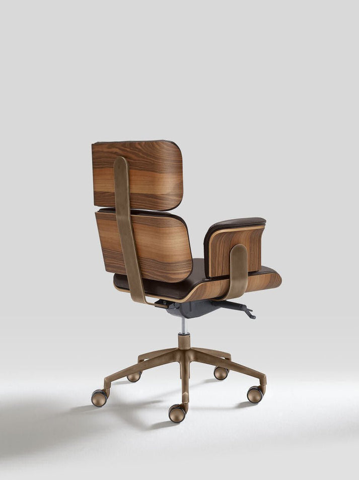 Armadillo Luxury Office Chair Bronze Structure / Genuine Italian Leath ...