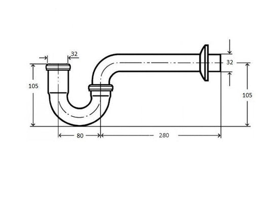 Bathroom Sink Gold P-Trap – |VESIMI Design|
