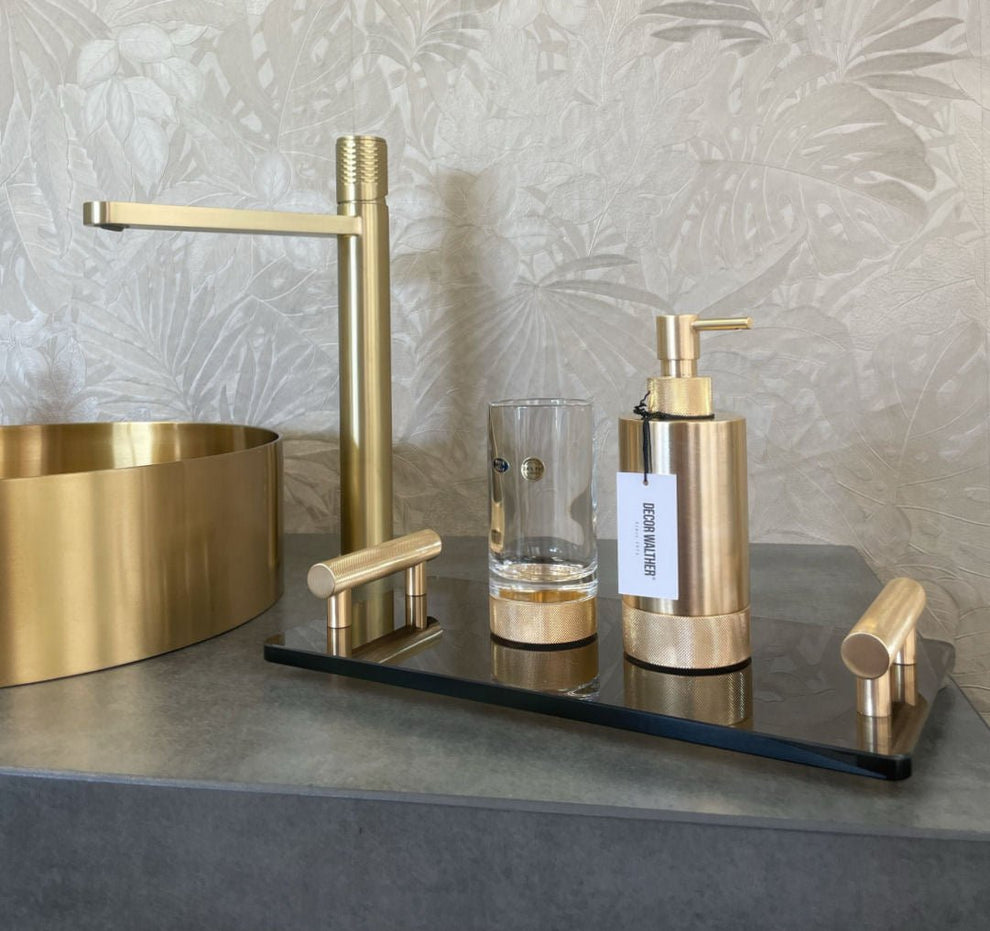 Luxury Bathroom Matt Gold Liquid Soap Dispenser – |VESIMI Design ...