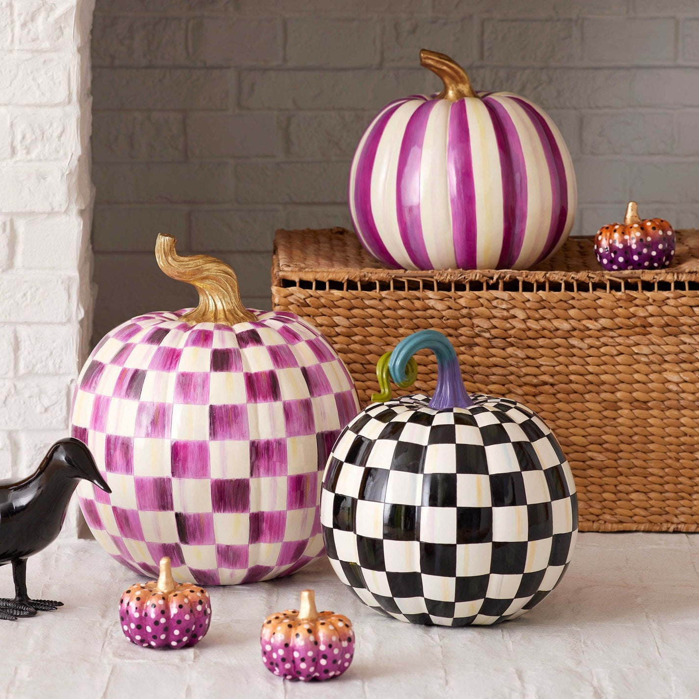 Plum Check Pumpkin - Large by Mackenzie-Childs – |VESIMI Design| Luxury ...