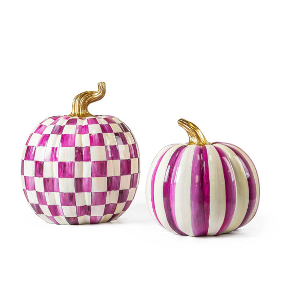 Plum Check Pumpkin - Large by Mackenzie-Childs – |VESIMI Design| Luxury ...