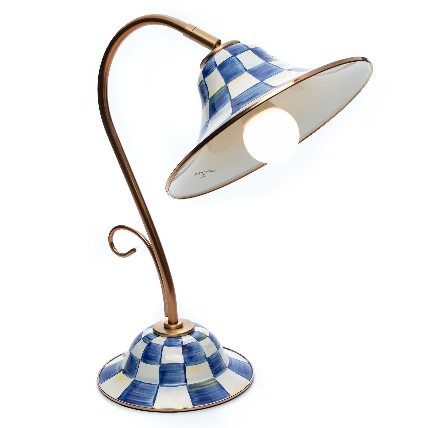 Royal Check Desk Lamp by Mackenzie-Childs – |VESIMI Design|